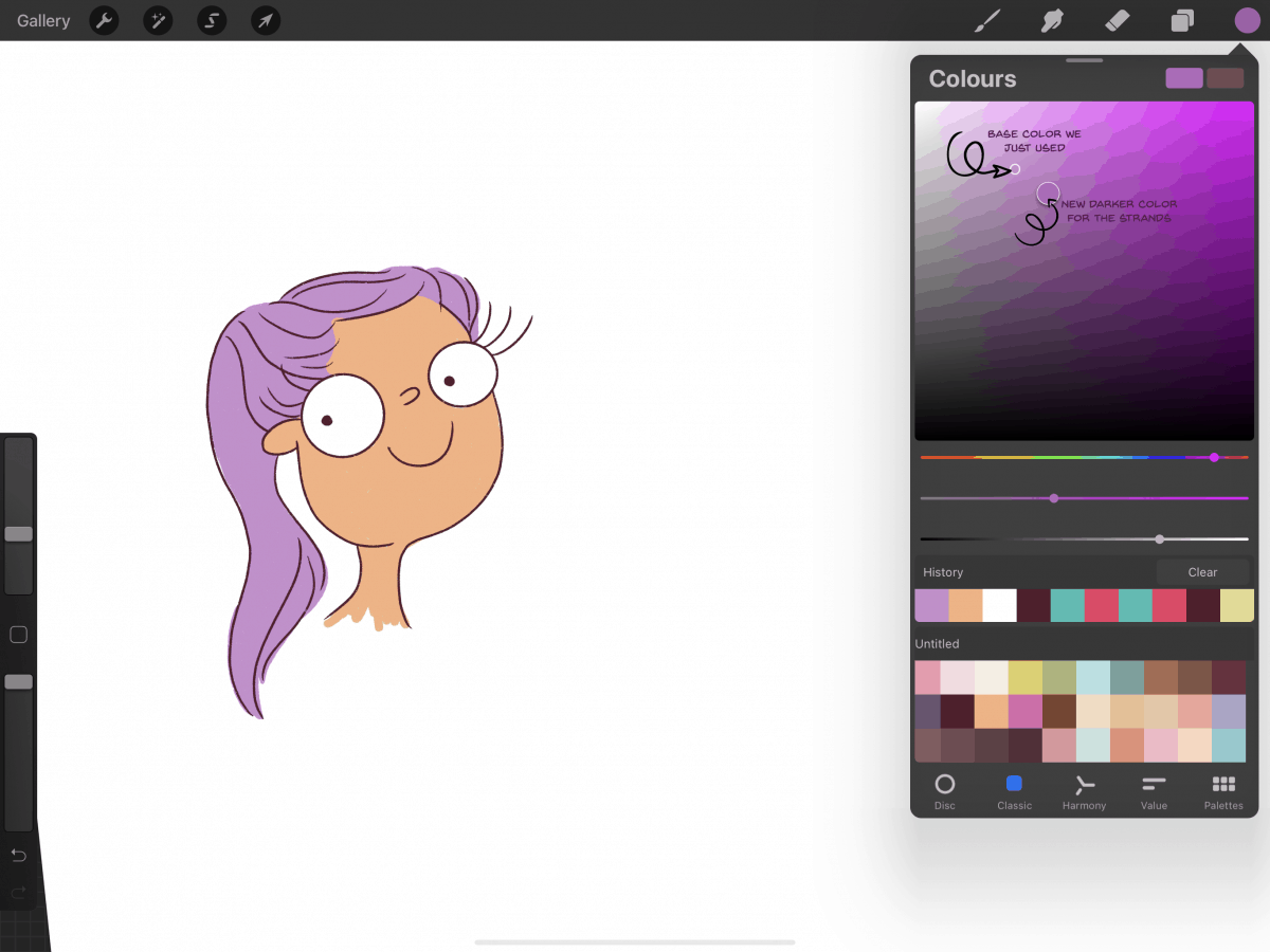 choosing a color for hair strands – Stray Curls